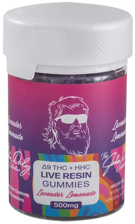 John Daly Lavender Lemonade 20ct Delta 9/HHC Gummies 500mg – John Daly ...